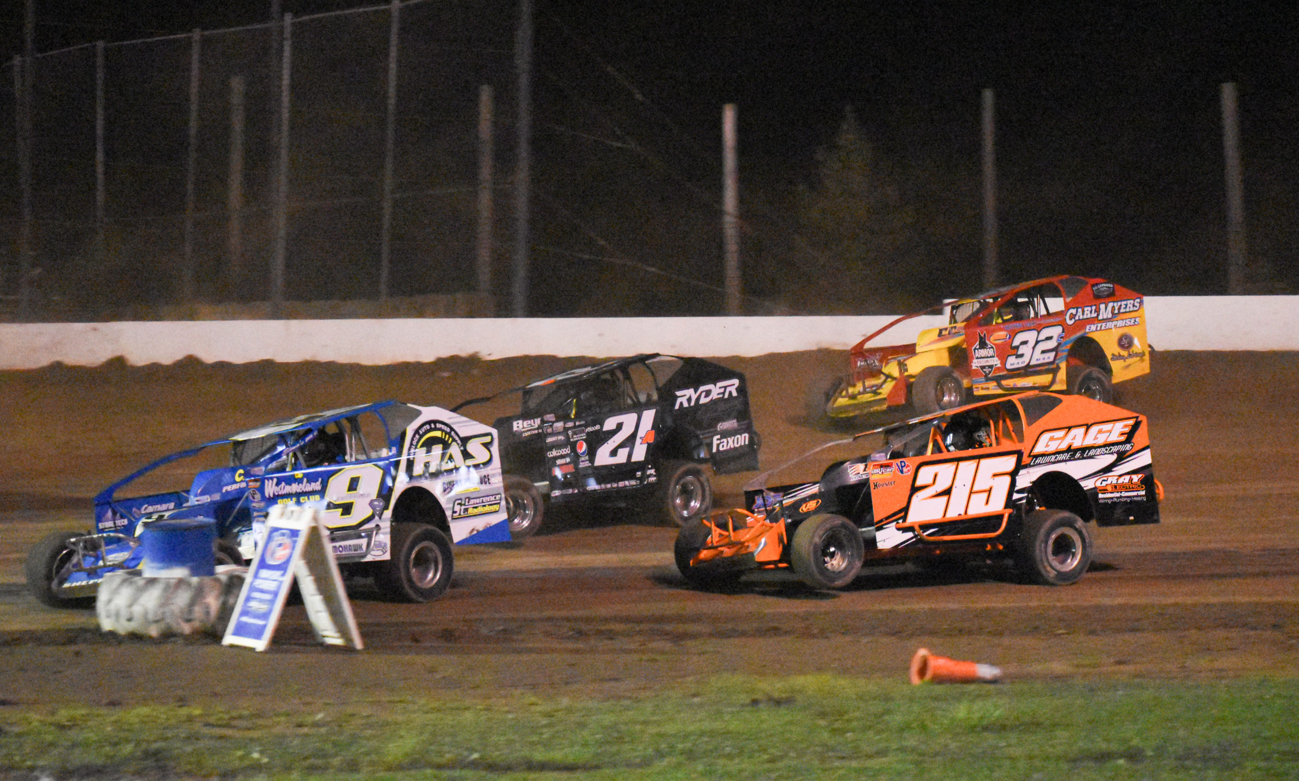 AWESOME ADAM: Adam Pierson Punching Up and Making Contact - DIRTcar Racing