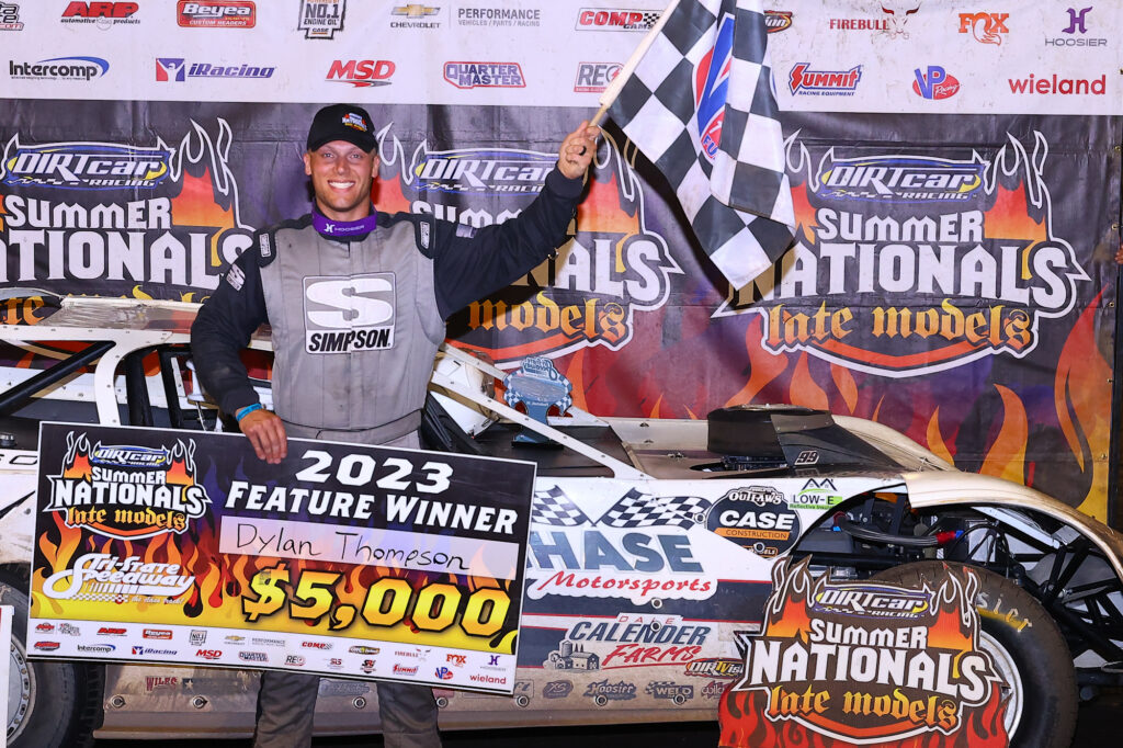 Thompson Wins After Babb Tangles with Lapped Car in Final Corner at Tri ...