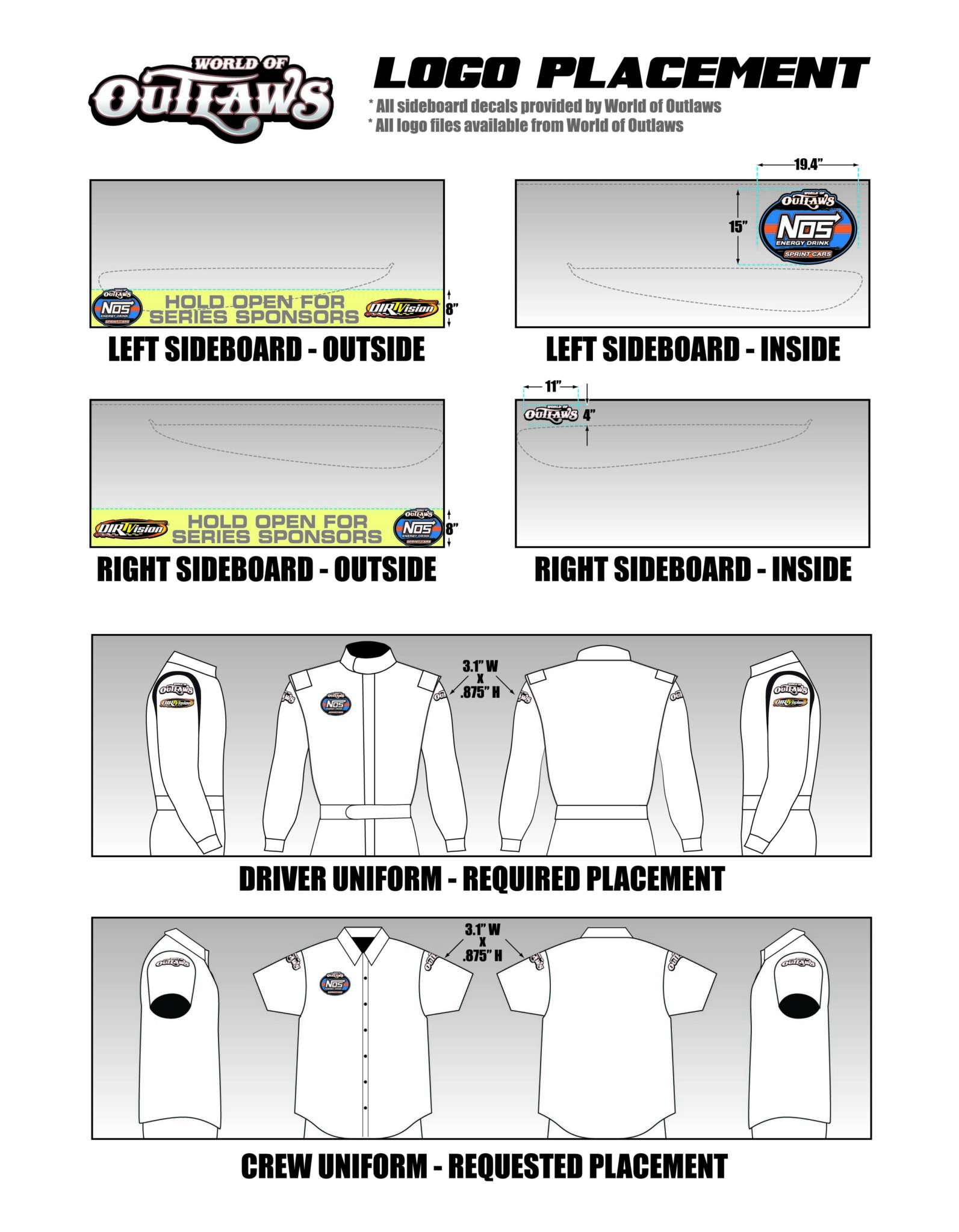 World of Outlaws Sprint Car Series - DIRTcar Rules