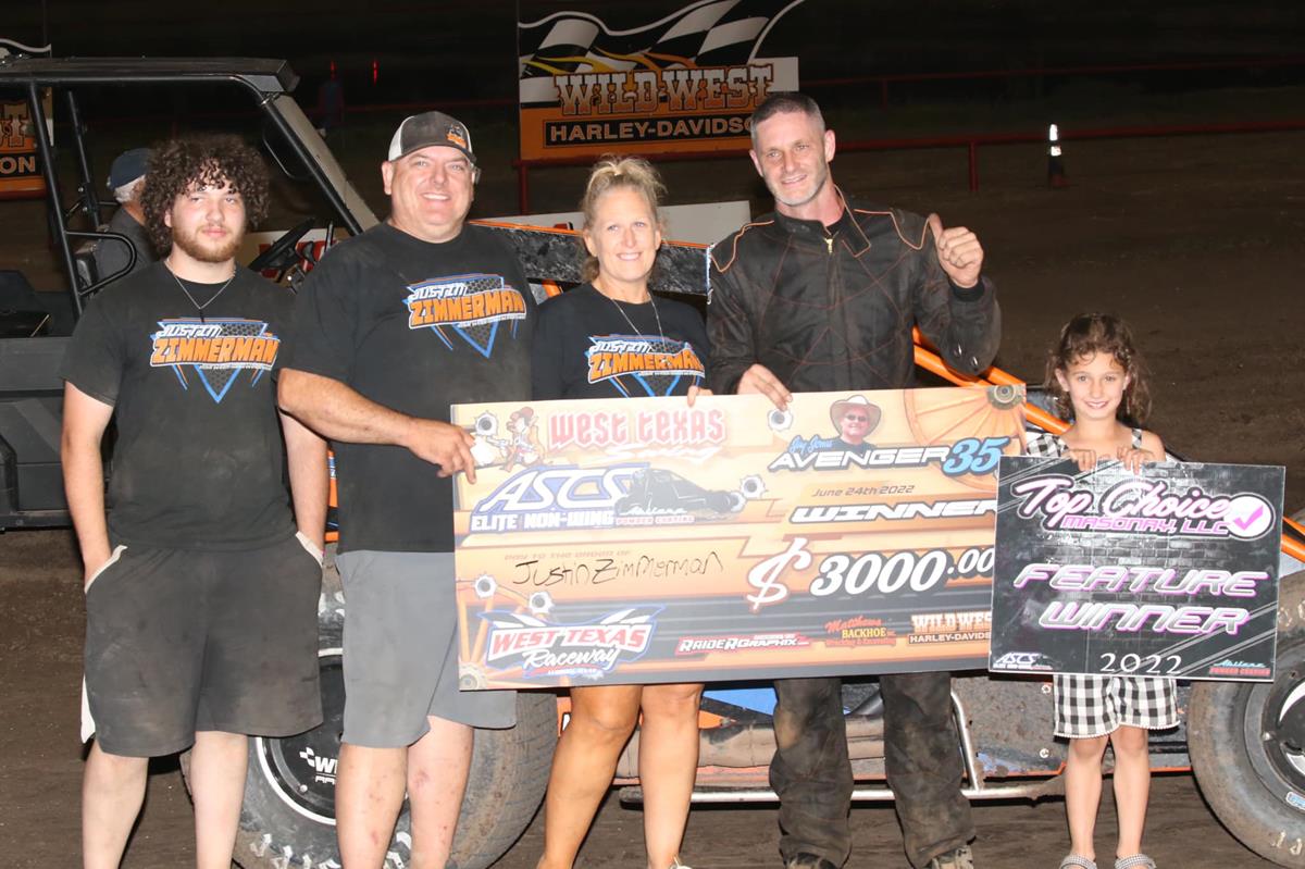 Zimmerman Leads It All In Inaugural Avenger 35 At West Texas Raceway ...
