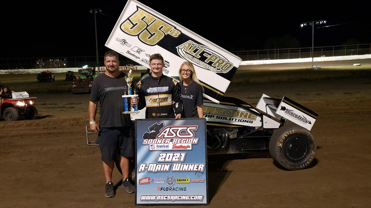 Brandon Anderson Leads All With ASCS Sooner At Caney Valley Speedway ...