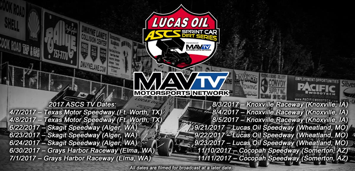 MAVTV Motorsports Network to Air 15 Lucas Oil ASCS Events in 2017 ...