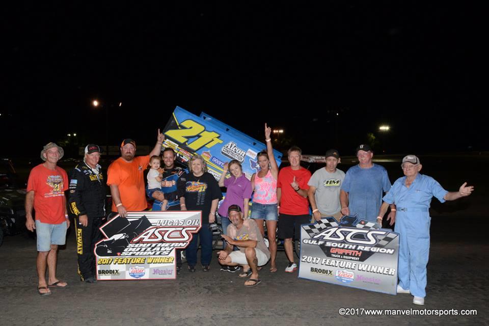 Kulhanek Wins and Nets Second-Place Finish to Increase ASCS Gulf South ...