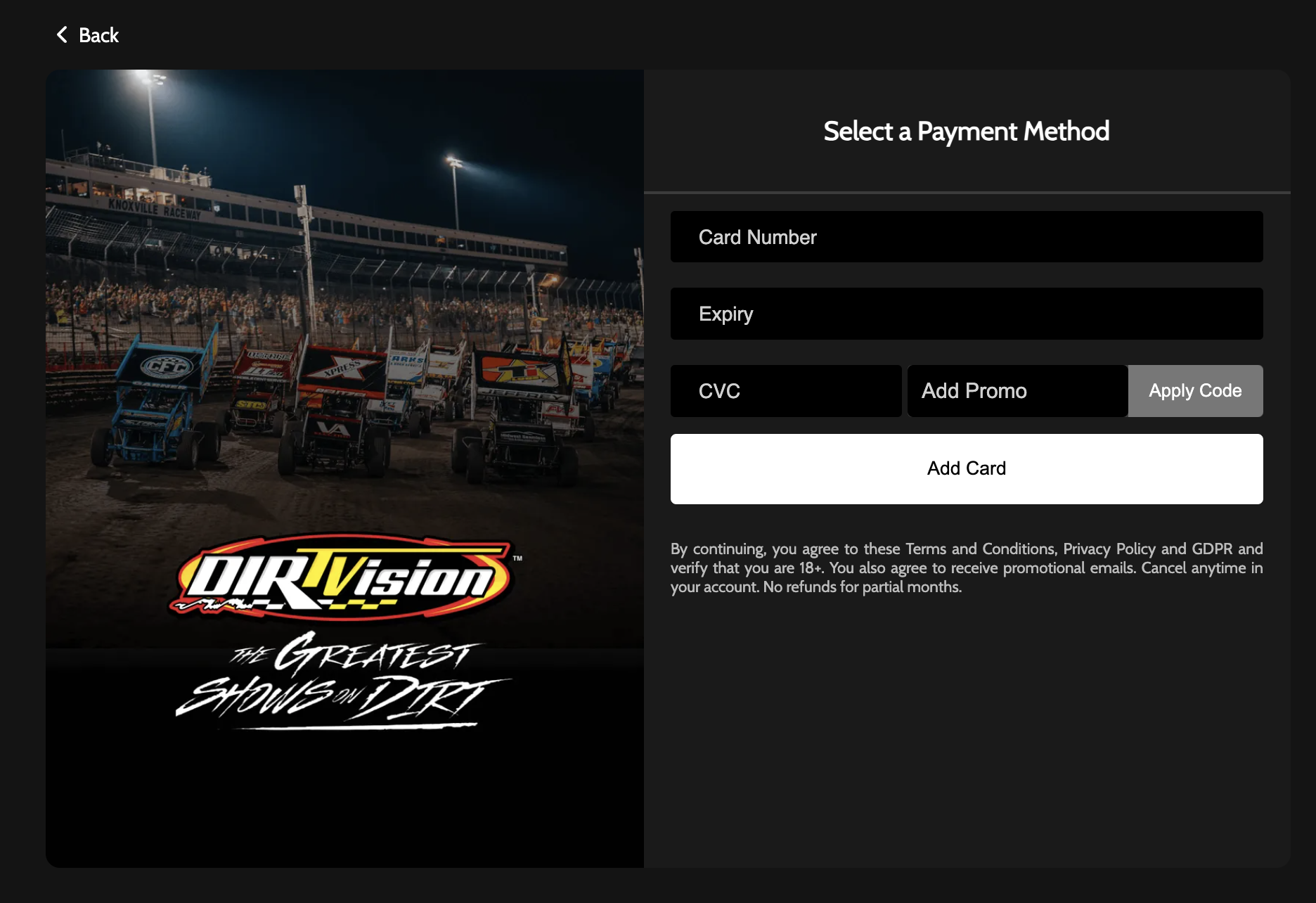 How do I redeem a promo code? - DIRTVision Help