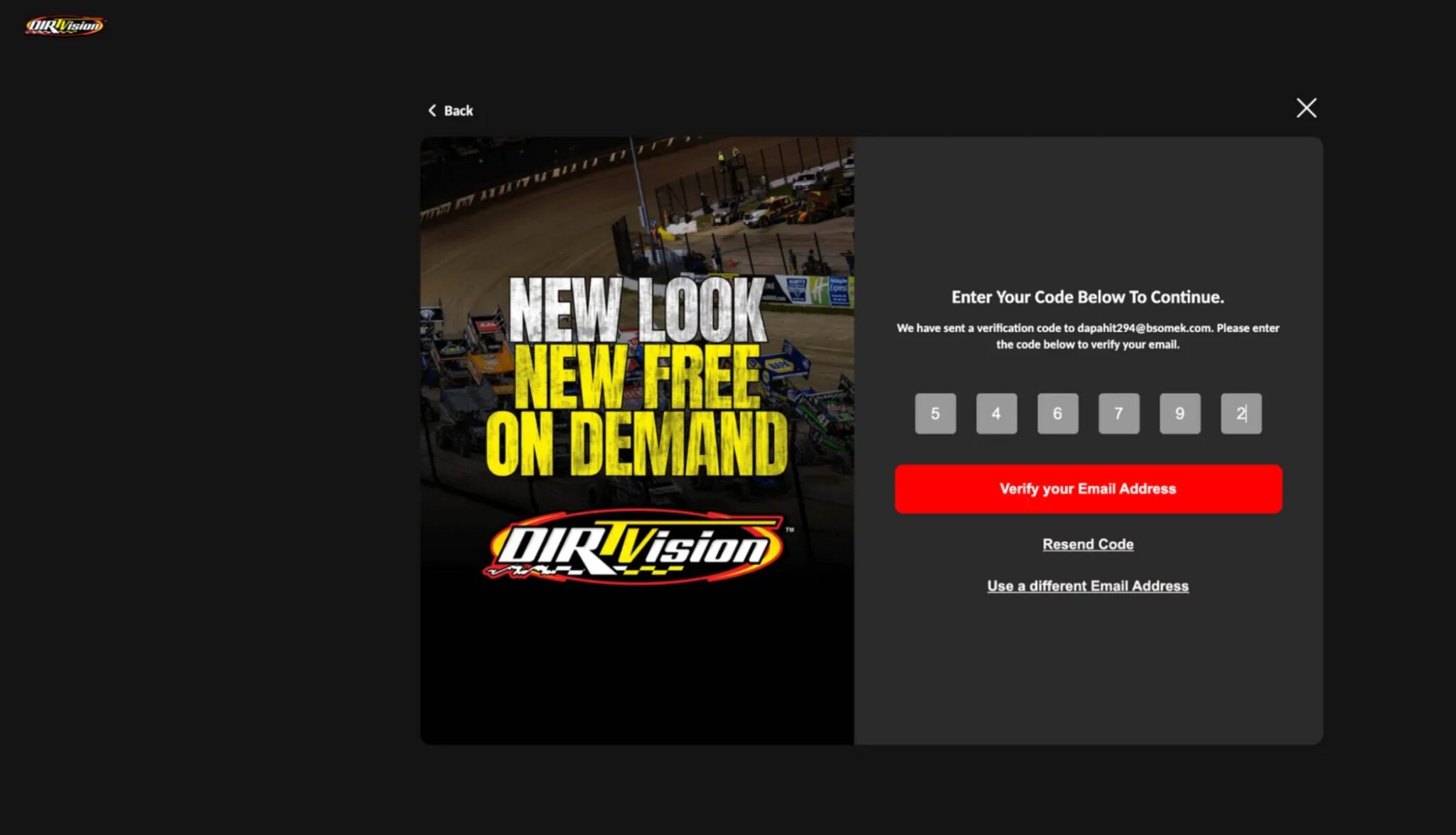 How do I log in or create an account? - DIRTVision Help