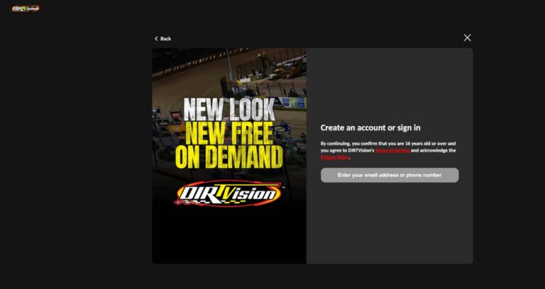 How do I log in or create an account? - DIRTVision Help